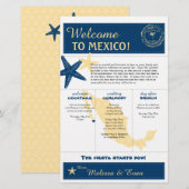 Blue Yellow Cabo Mexico Wedding Welcome Letter | Zazzle