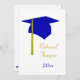 Blue & Yellow Graduation Cap & Tassel Invitations | Zazzle