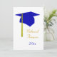 Blue & Yellow Graduation Cap & Tassel Invitations | Zazzle