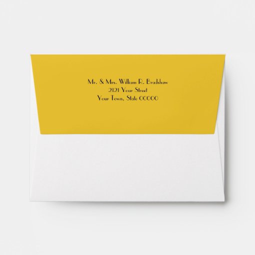 Blue, Yellow, & White Football Theme Envelope | Zazzle