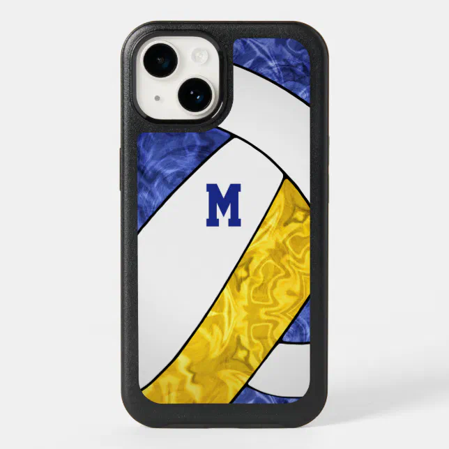 blue yellow white team spirit girls volleyball otterbox iPhone case ...