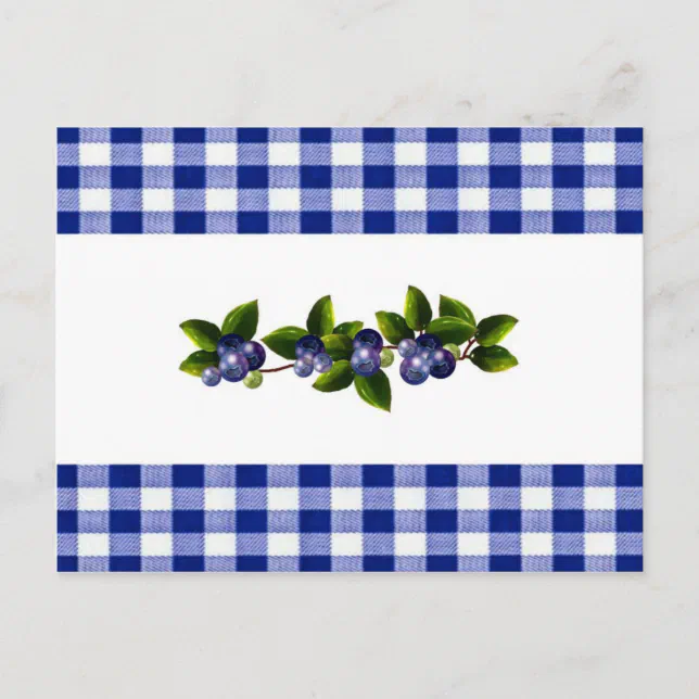 Blueberries Recipe Card | Zazzle