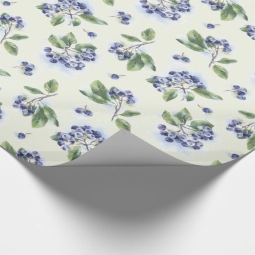 Blueberries Wrapping Paper | Zazzle