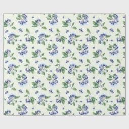 Blueberries Wrapping Paper | Zazzle