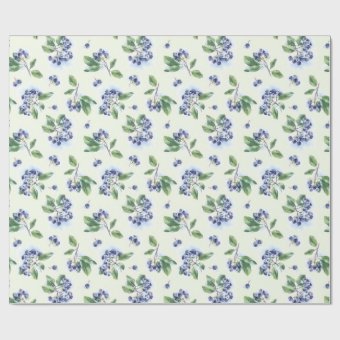 Blueberries Wrapping Paper | Zazzle