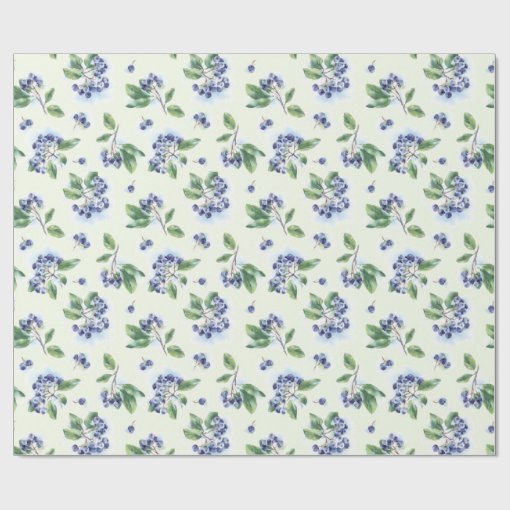 Blueberries Wrapping Paper | Zazzle