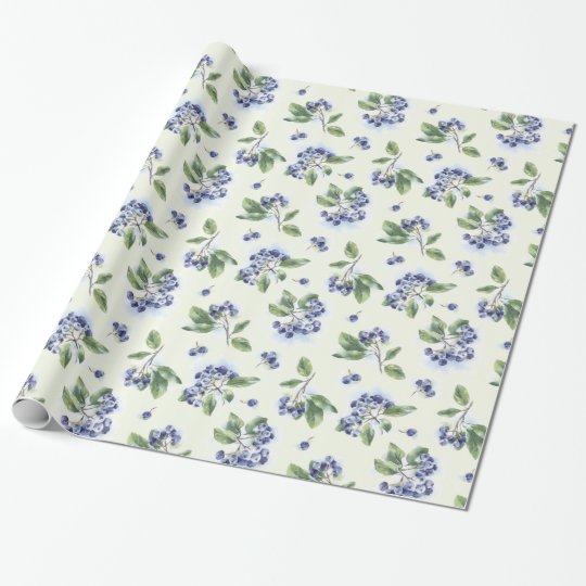 Blueberries Wrapping Paper | Zazzle.com