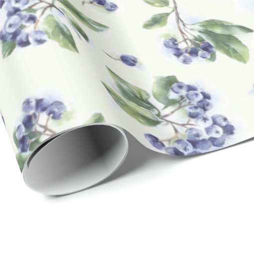 Blueberries Wrapping Paper | Zazzle
