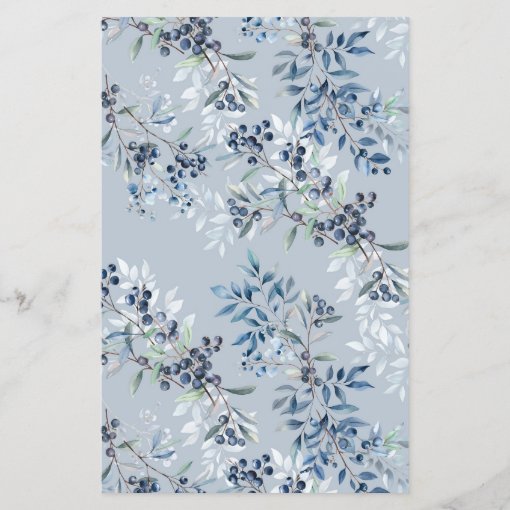 Blueberry Baby Shower Wishes for Baby Card | Zazzle