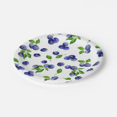 Blueberry Berry First Birthday Watercolor Pattern Paper Plates | Zazzle