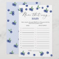 Blueberry berry sweet Name that song baby game | Zazzle