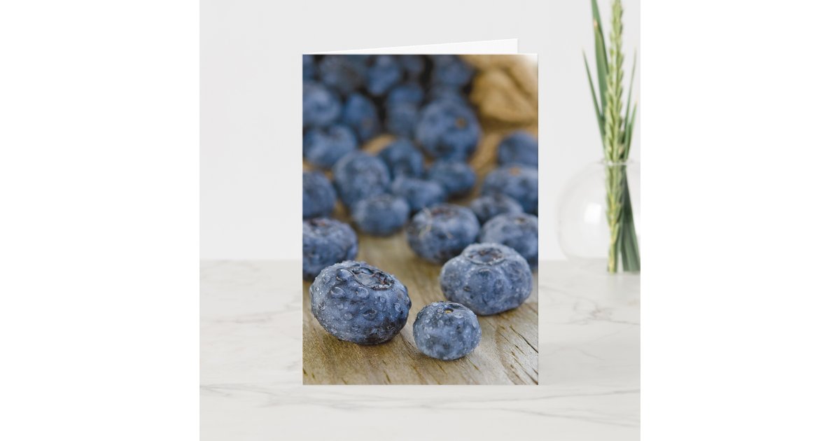 Blueberry Birthday Card | Zazzle
