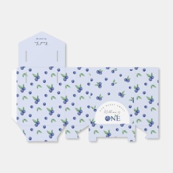 Blueberry boy berry first birthday party Favor Box | Zazzle