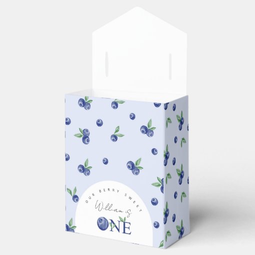 Blueberry boy berry first birthday party Favor Box | Zazzle