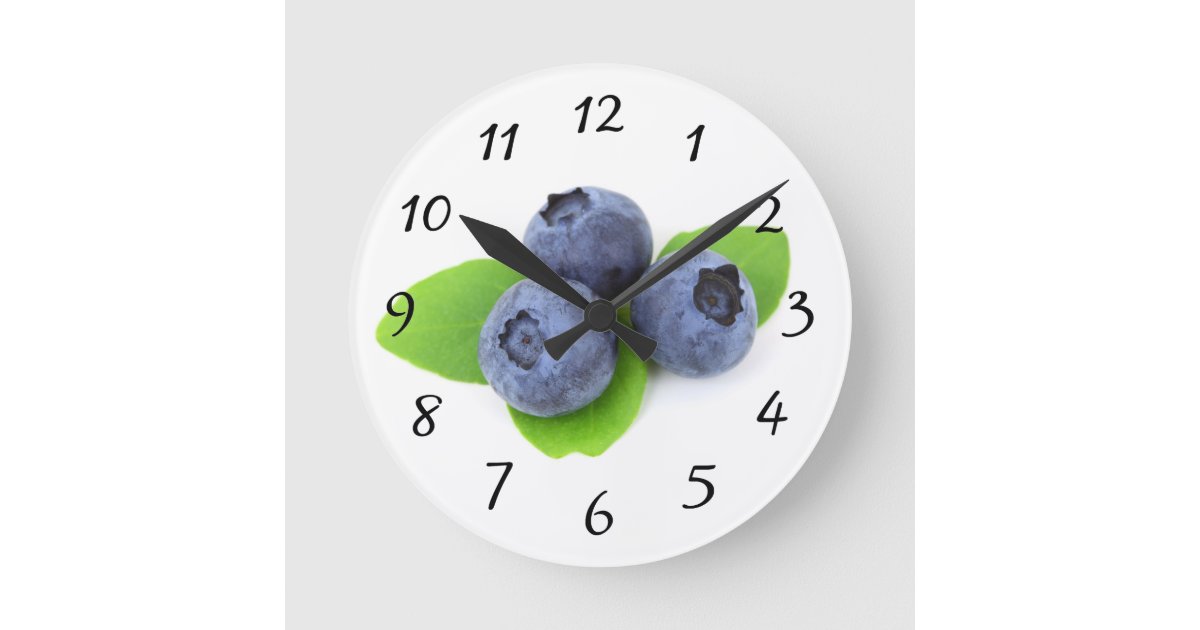 Blueberry Clock | Zazzle