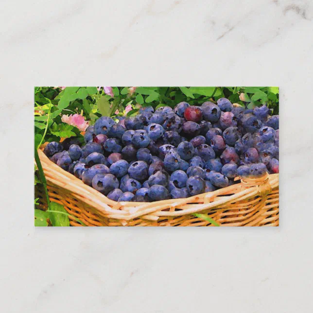 Blueberry Farm Business Card | Zazzle