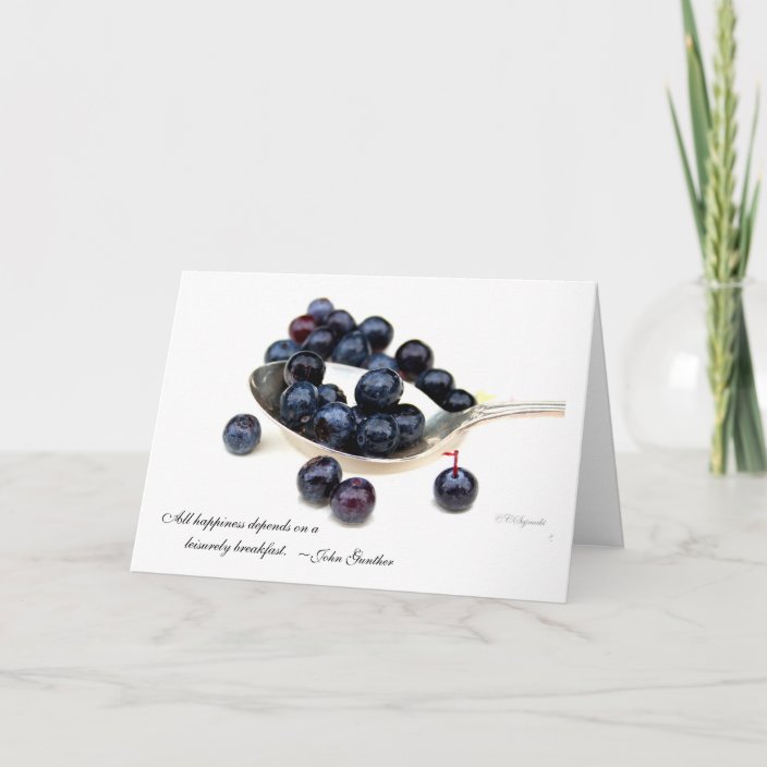 Blueberry Greeting Card | Zazzle.com