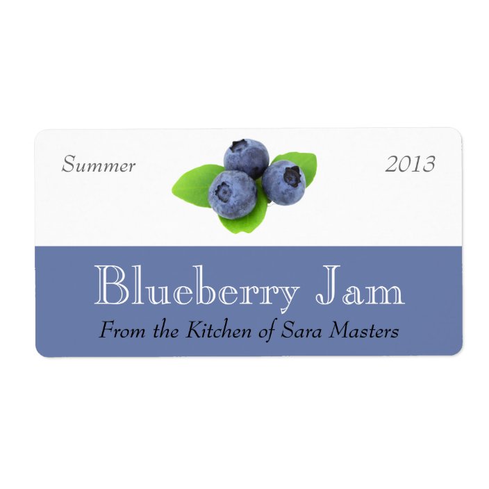 Blueberry Jam Canning Labels | Zazzle.com