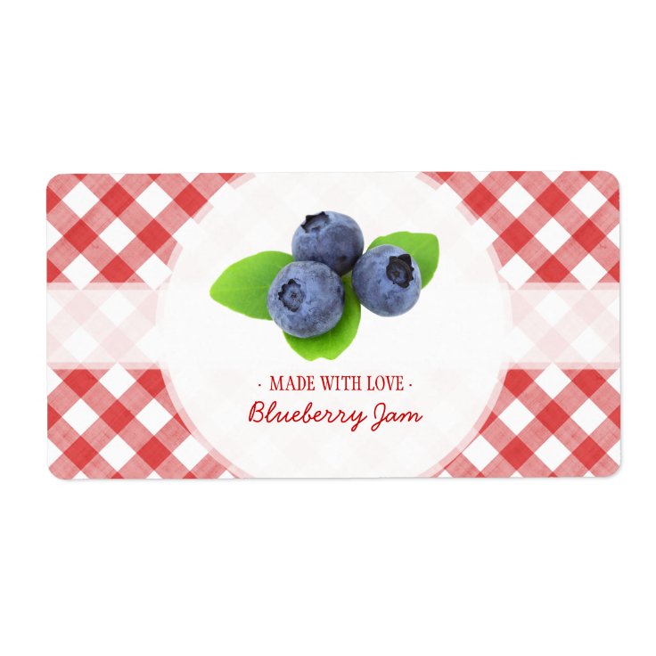 Blueberry Jam label | Zazzle