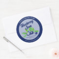 Blueberry Jam Label Custom Sticker | Zazzle
