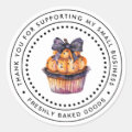 Blueberry Muffin Business Sticker | Zazzle