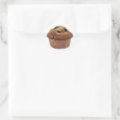 Blueberry Muffin Classic Round Sticker | Zazzle