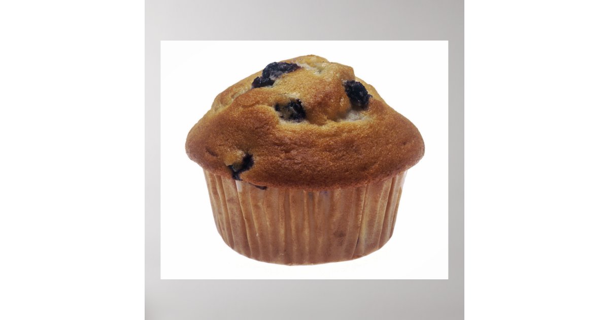Blueberry Muffin Poster | Zazzle