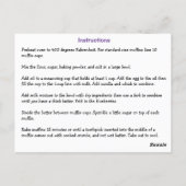 Blueberry Muffins Recipe Card | Zazzle