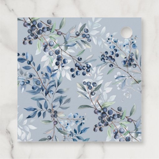 Blueberry Thank You Berry Much Favor Tags | Zazzle