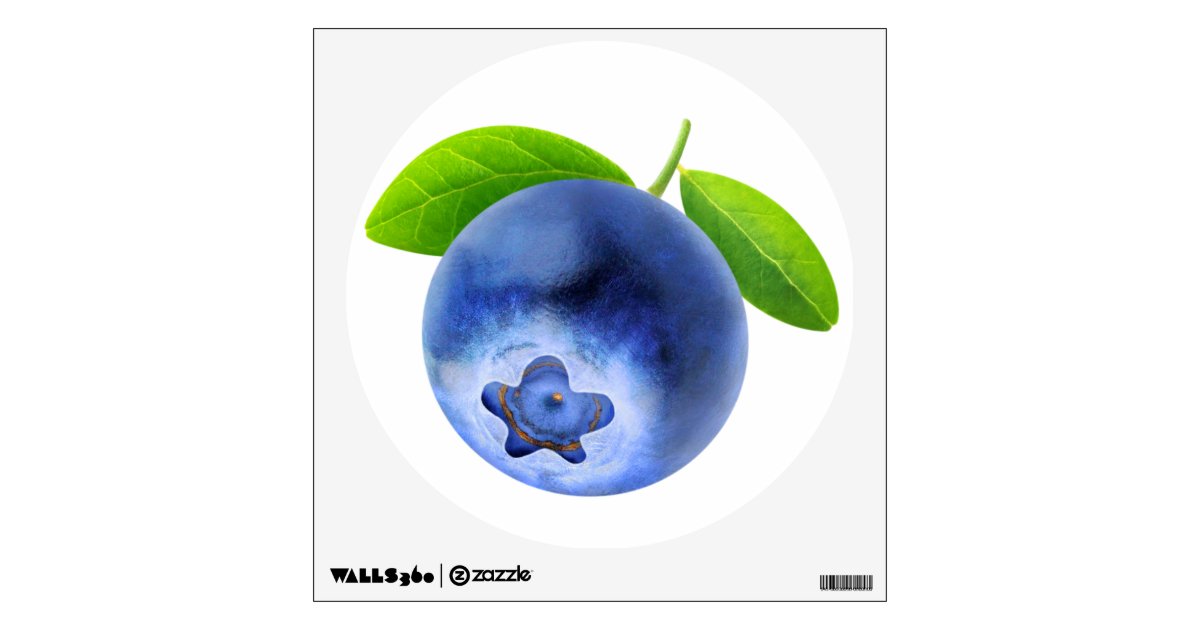 Blueberry Wall Sticker | Zazzle