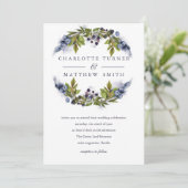 BlueBerry | Wedding Invitation | Zazzle