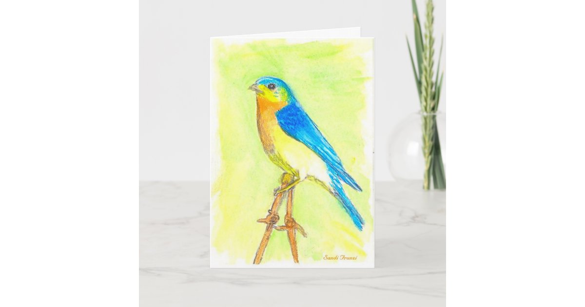 Bluebird Birthday Card | Zazzle