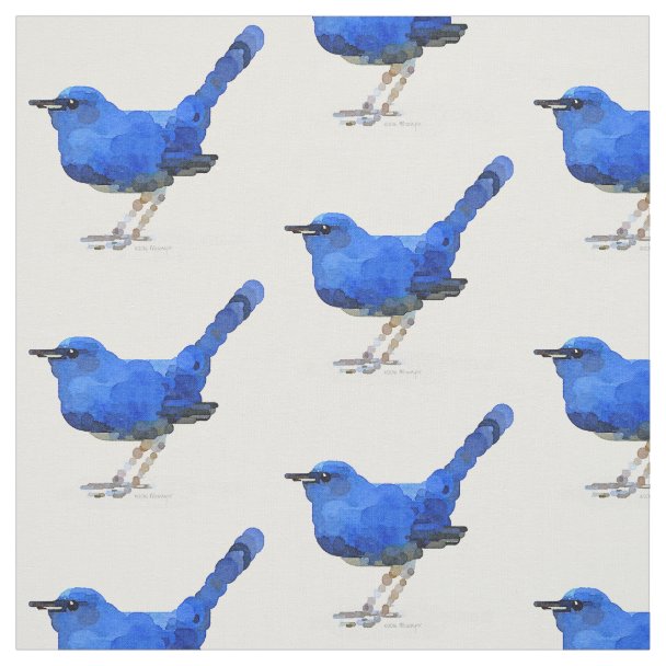 Sand Piper Bird Art Fabric | Zazzle