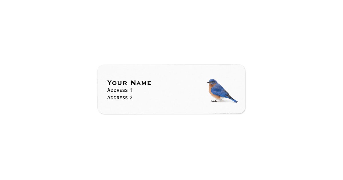 Bluebird Label | Zazzle