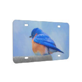 Bluebird Painting - Original Bird Art License Plate | Zazzle