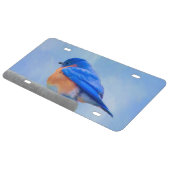 Bluebird Painting - Original Bird Art License Plate | Zazzle