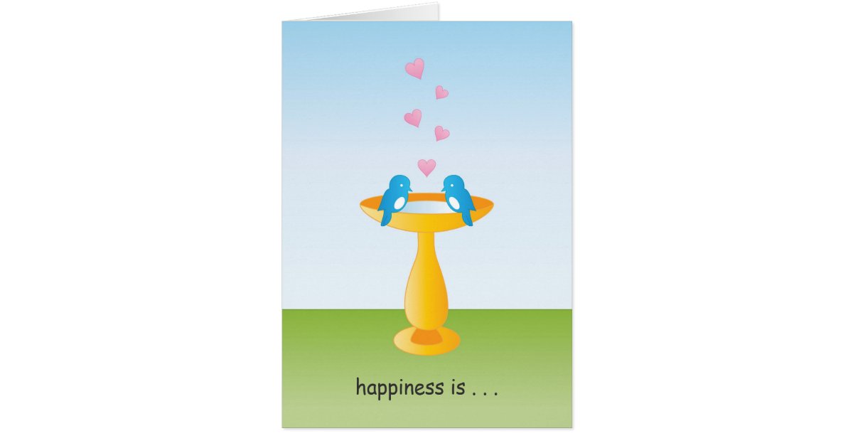 Bluebirds in Love Anniversary Card | Zazzle