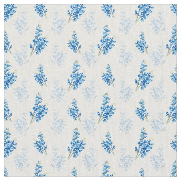 Texas Bluebonnet Fabric | Zazzle