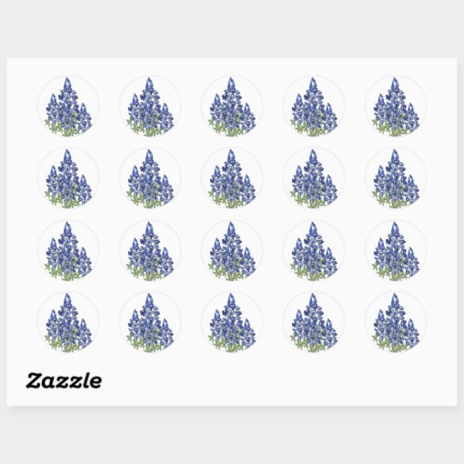 Bluebonnet Sticker | Zazzle