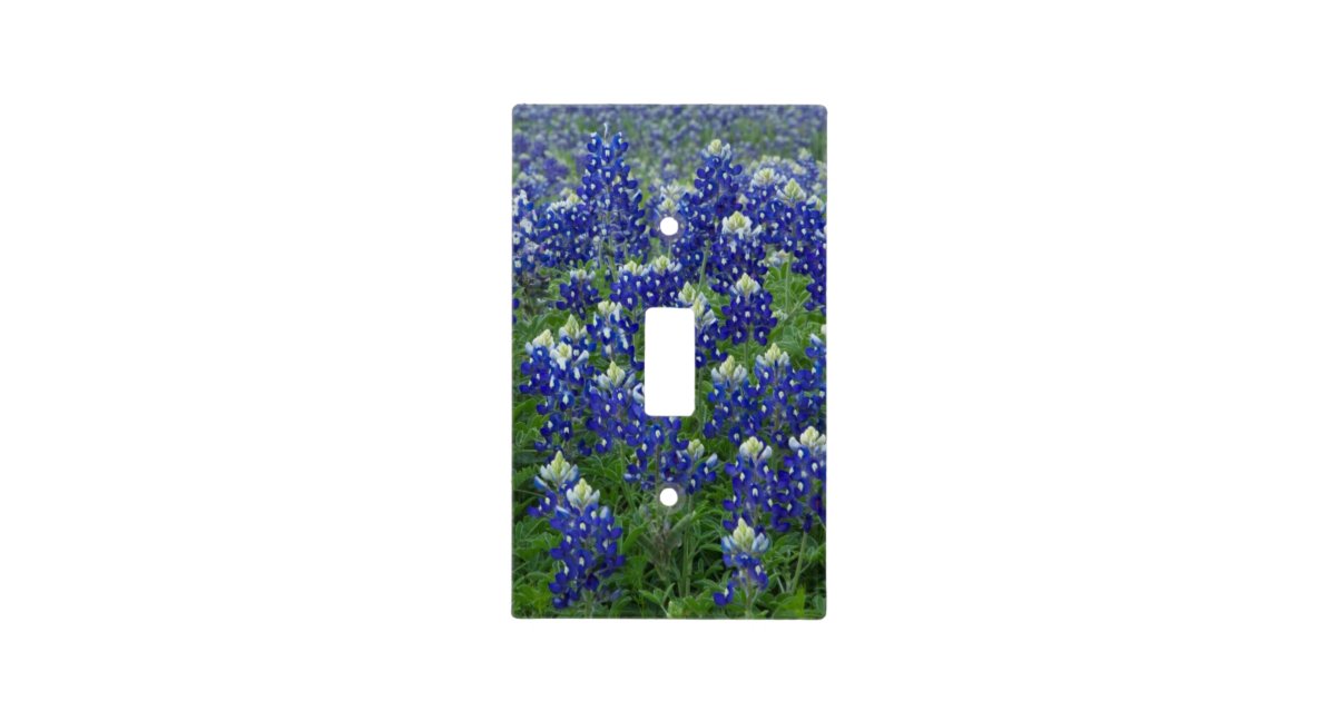 Bluebonnets Photo Light Switch Cover | Zazzle