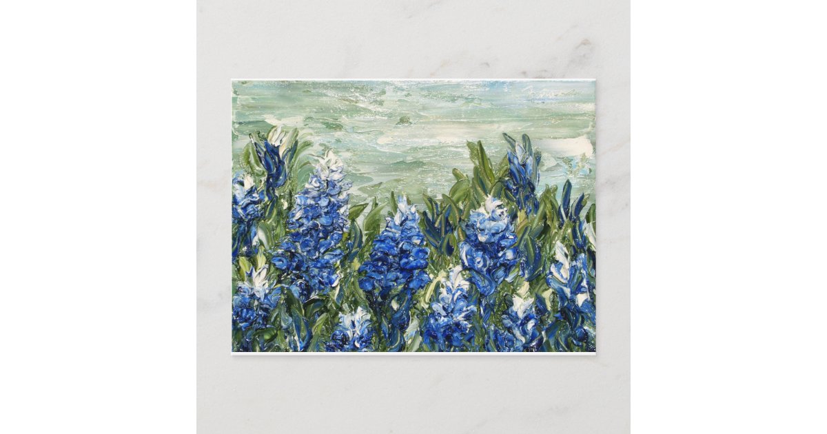 Bluebonnets Postcard | Zazzle