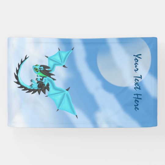 BlueFire Dragon Banner | Zazzle.com