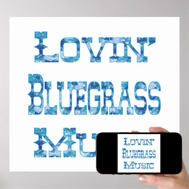 Bluegrass Music Poster | Zazzle