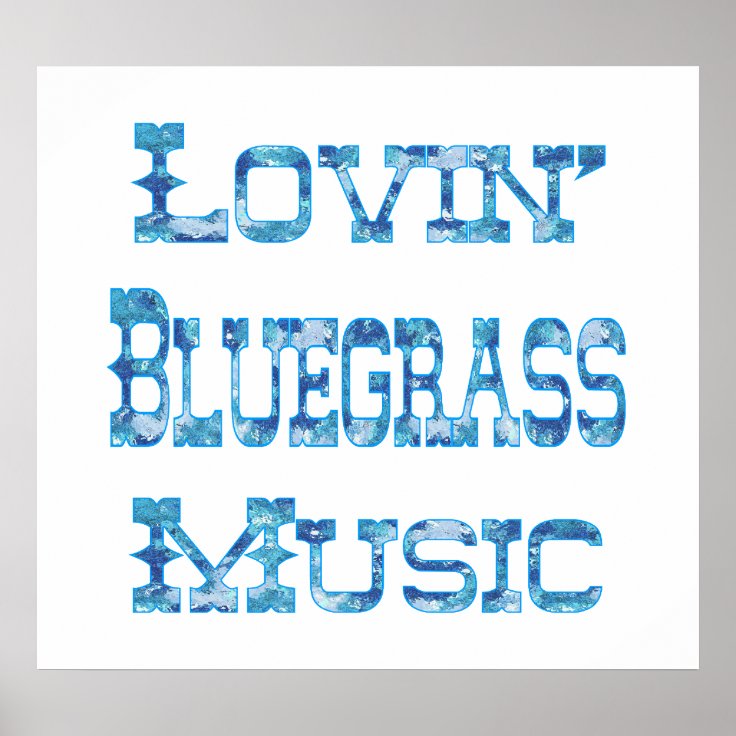 Bluegrass Music Poster | Zazzle