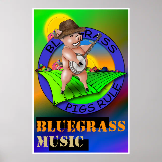 Bluegrass Music Poster | Zazzle