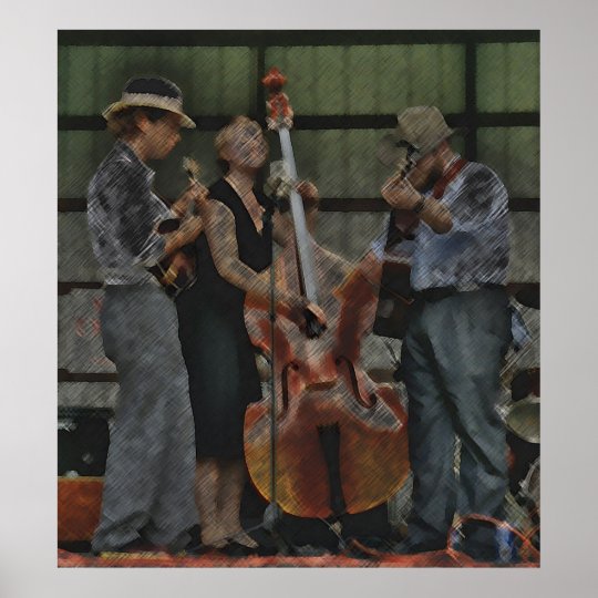 Bluegrass Trio Poster | Zazzle.com