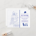 Blueprint Birthday Invitation | Zazzle
