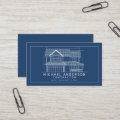 Blueprint Home Building Architect Construction Business Card | Zazzle