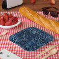 Blueprint Technical Drawing Geometric Paper Plates | Zazzle