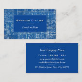 Blueprint Technical Engineering Construction Business Card | Zazzle